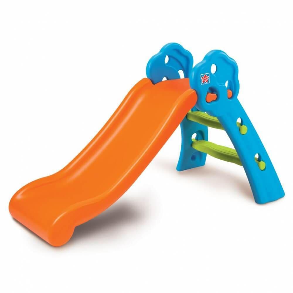 折りたたみすべり台（ブルー/オレンジ）高さ66×幅58×奥行109.8cm 耐荷重25kg 子供用滑り台 室内 屋外 2歳 3歳 おしゃれ トイザらス限定 | おもちゃ通販のトイザらス ...